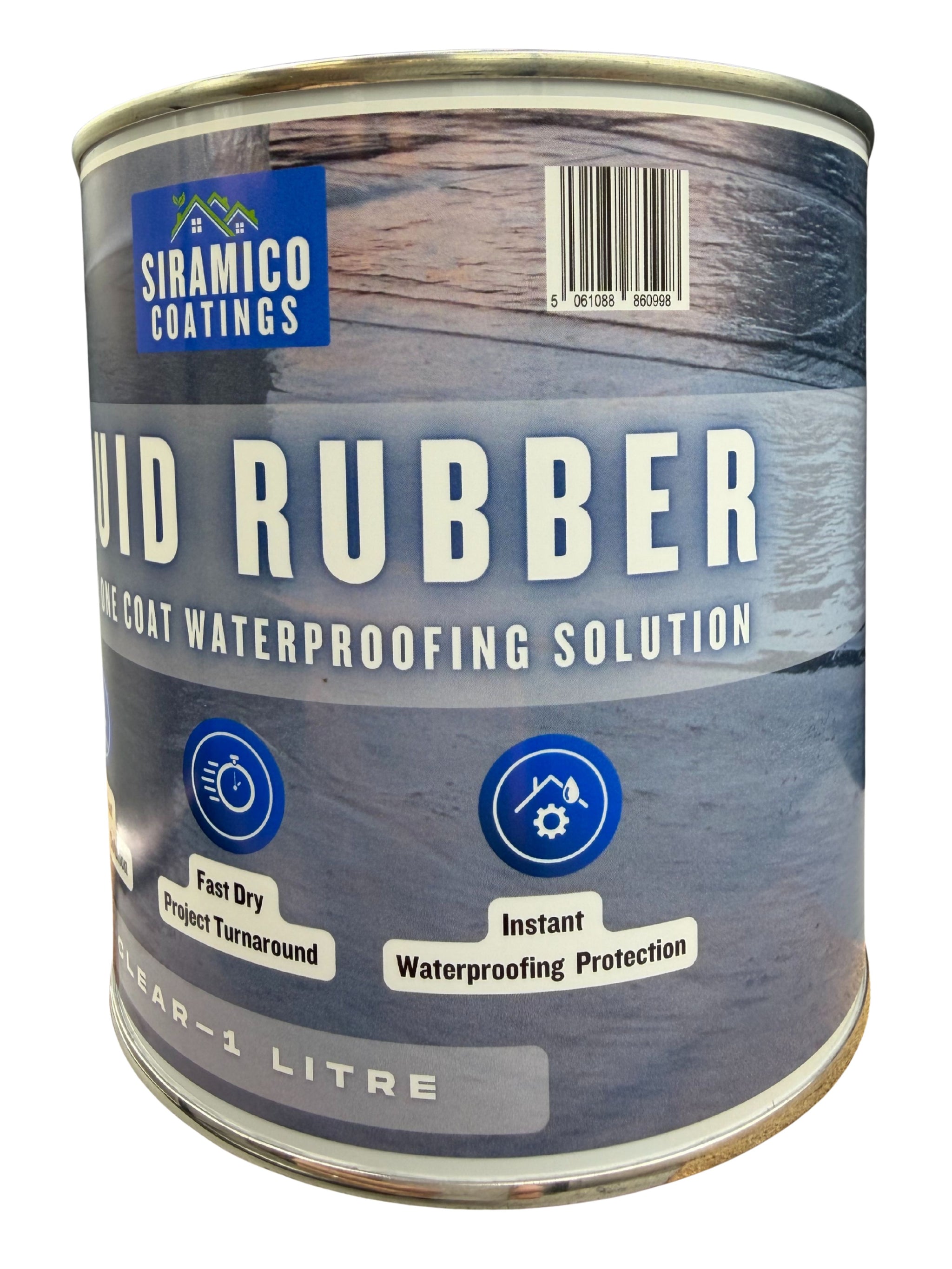 Siramico Coatings Liquid Rubber Roof Coating | 500ml & 1 Litre | Insta