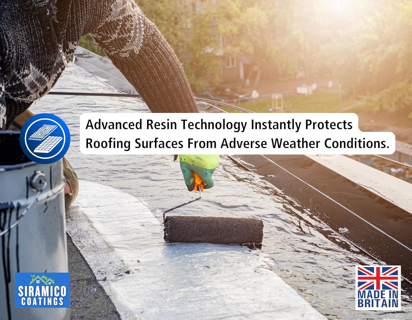 Siramico Liquid Rubber Roof Coating | 5 Litres | Instant Leak Seal Tec ...