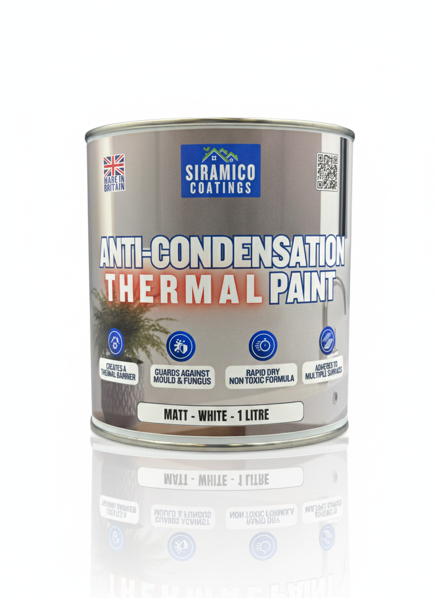 Anti Condensation Thermal Paint | 1 & 5 Litres - Matt White | British ...