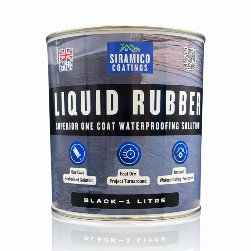 Siramico Coatings Liquid Rubber Roof Coating | 500ml & 1 Litre | Insta