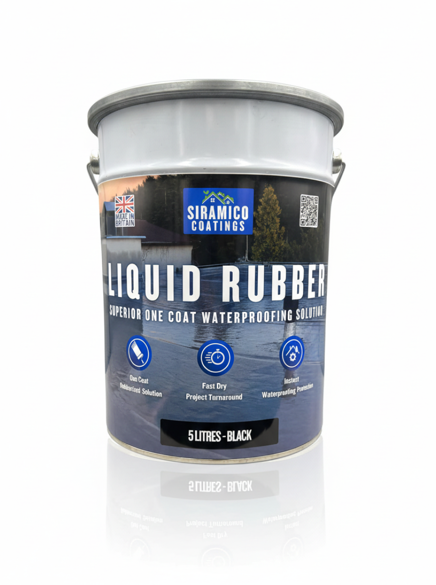 Siramico Liquid Rubber Roof Coating | 5 Litres | Instant Leak Seal Tec ...