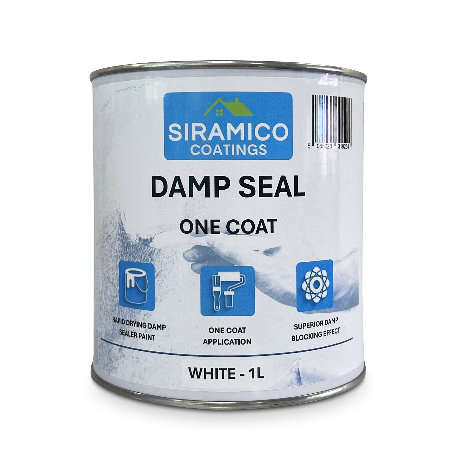 Damp Seal One Coat | 1, 2.5 & 5 Litres - Matt White | Siramico Coating ...